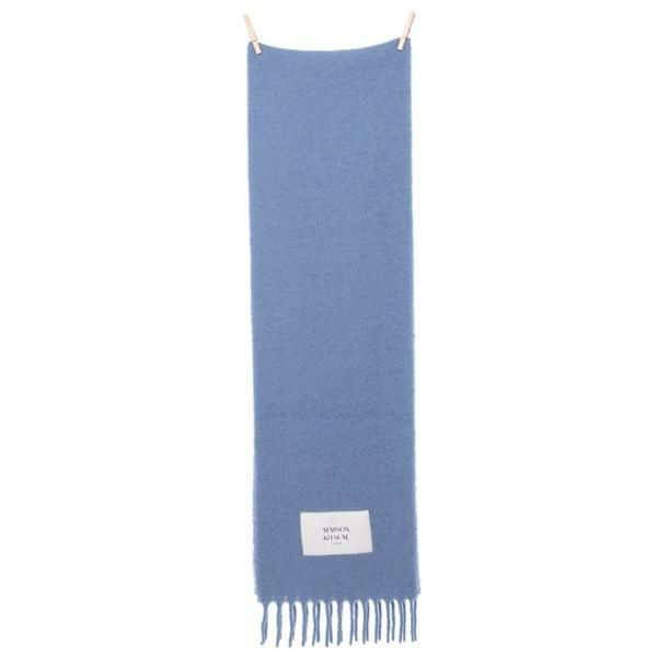 メゾンキツネ マフラー ブルー レディース MAISON KITSUNE LM06206