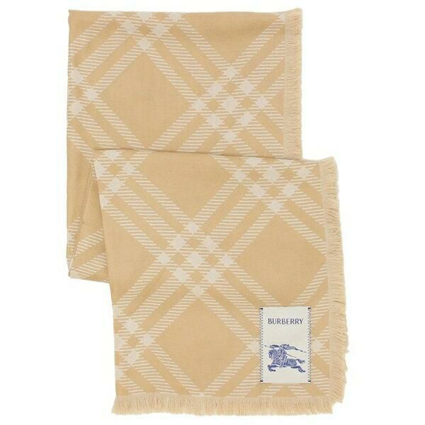 バーバリー ストール フリンジ ブラック ブラウン メンズ レディース